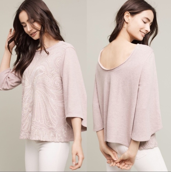 Anthropologie | Sweaters | Anthropology L Akemi Kin Peacock Sweater ...